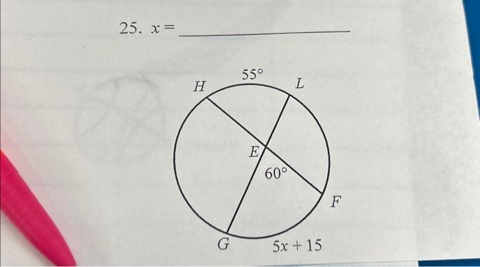 Solved 25. x= | Chegg.com
