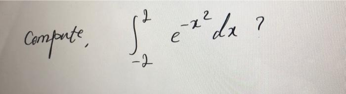 Solved Compute, ser de? -2 | Chegg.com