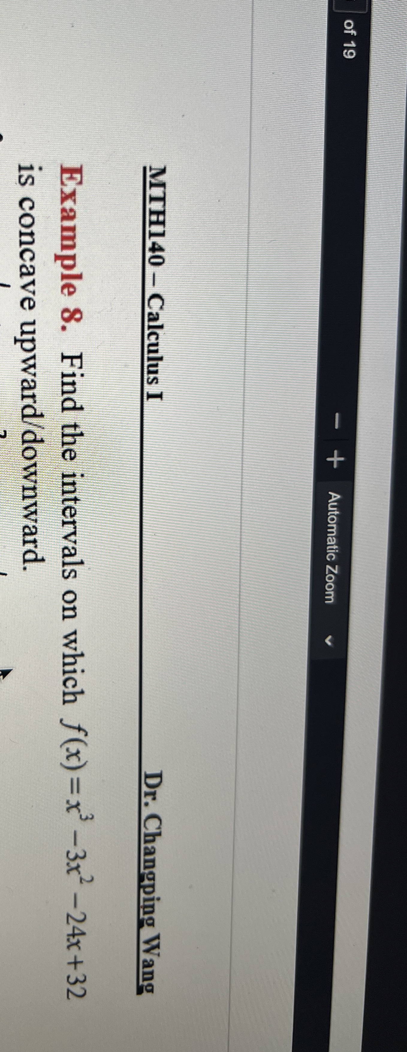 Solved Find the intervals on which f(x)=x3-3x2-24x+32 ﻿is | Chegg.com