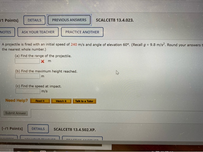 Solved J1 Points] DETAILS PREVIOUS ANSWERS SCALCET8 | Chegg.com