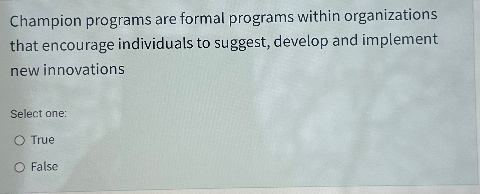 Solved Champion programs are formal programs within | Chegg.com