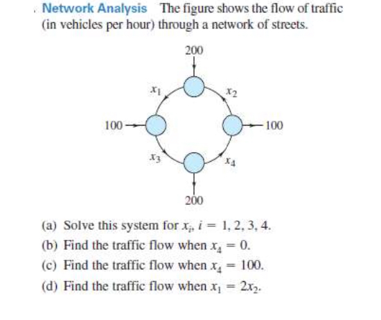Solved Network Analysis The figure shows the flow of traffic | Chegg.com
