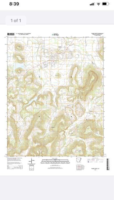 Use the Prairie Grove, AR Quadrangle and the AR | Chegg.com