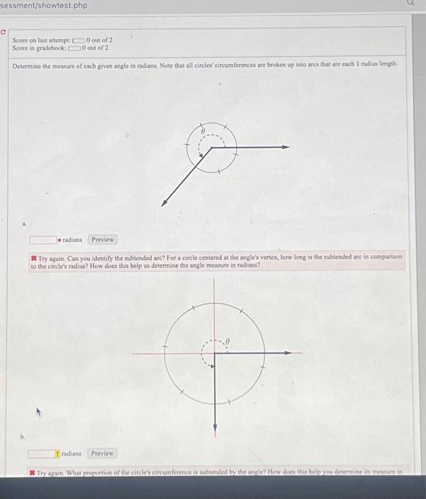 Solved Determine the measure of each given angle in radians. | Chegg.com