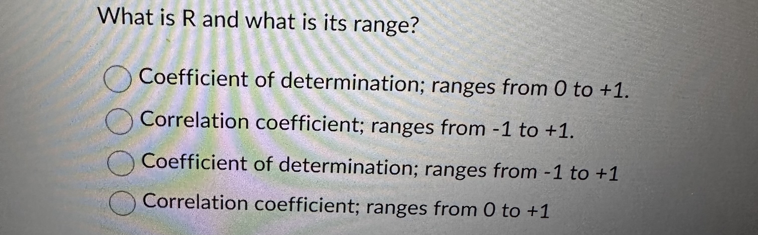Solved What is R ﻿and what is its range?Coefficient of | Chegg.com