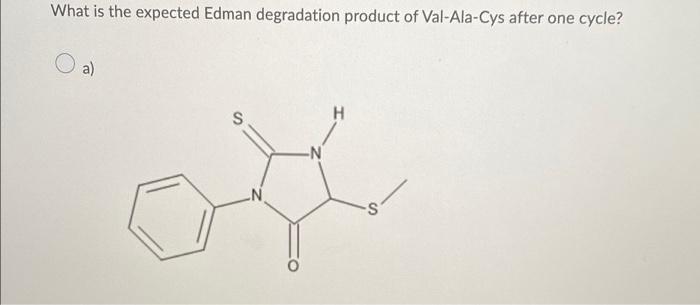 Solved What is the expected Edman degradation product of | Chegg.com