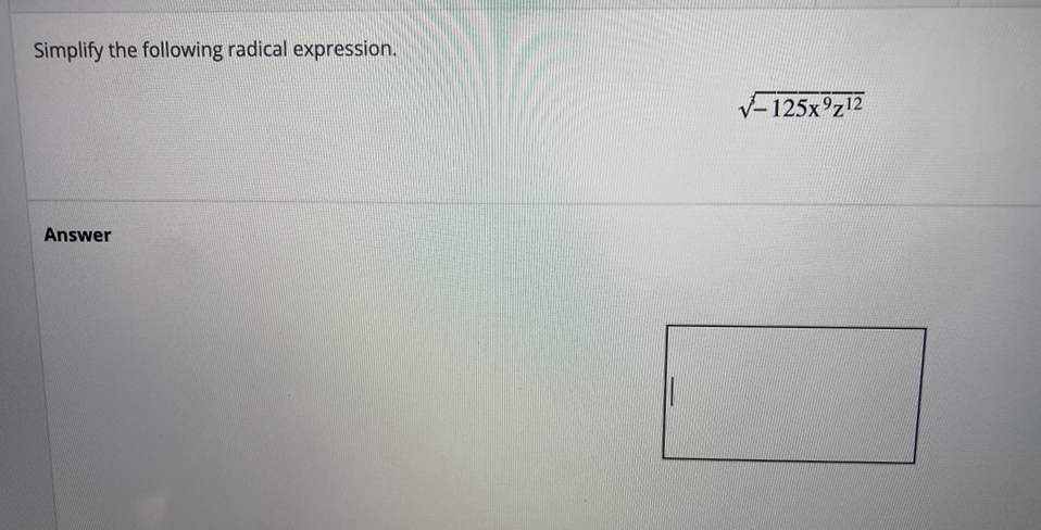 Solved Simplify the following radical | Chegg.com