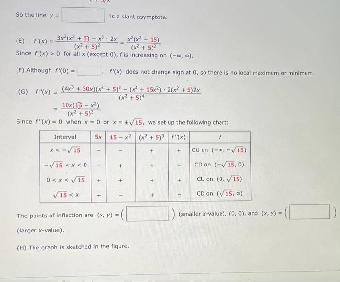 Solved XAMPLE 6 Sketch the graph of f(x)=x2+5x3 A) The | Chegg.com