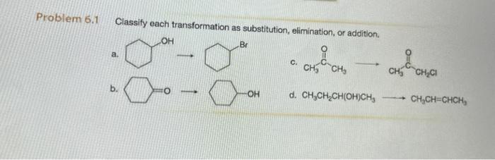 Solved 6.1 Classify each transformation as substitution, | Chegg.com