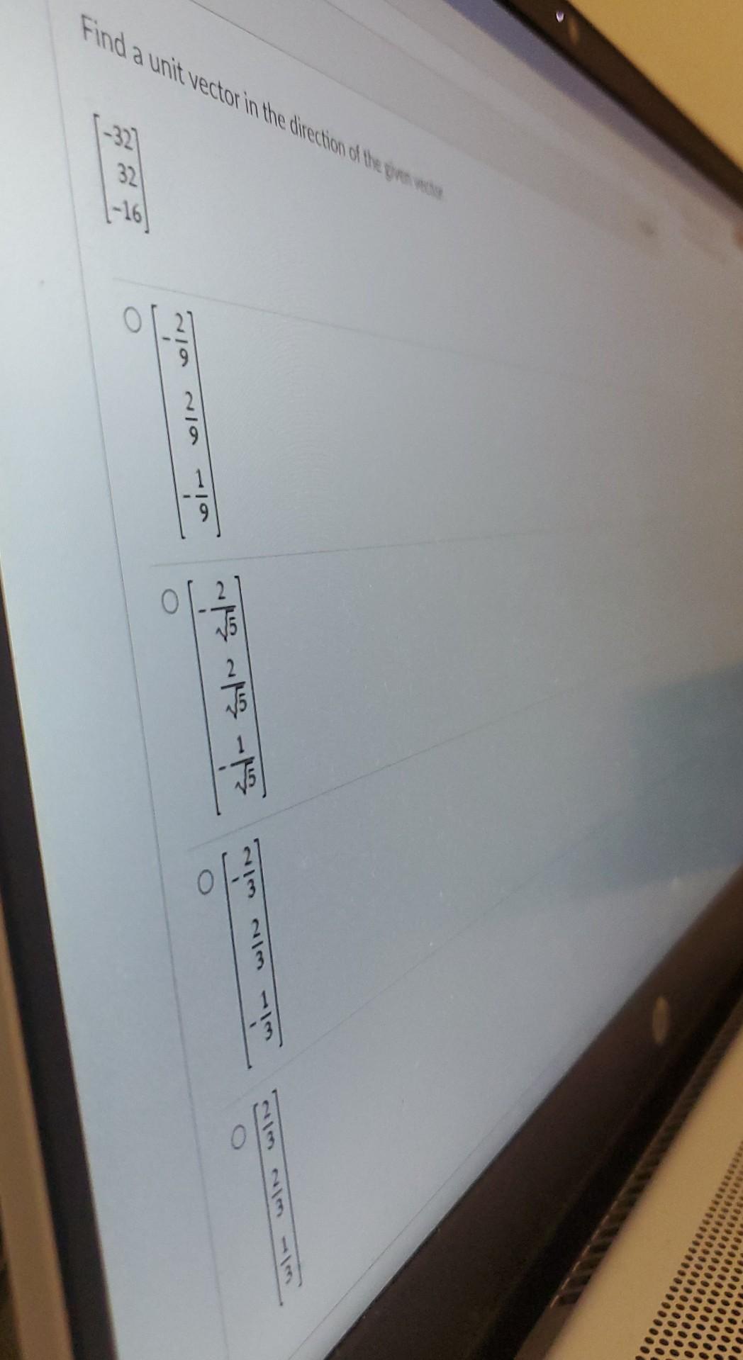 Solved ⎣⎡−3232−16⎦⎤ | Chegg.com