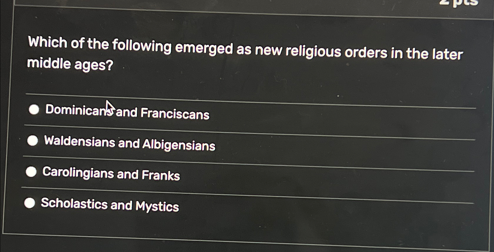 Solved Which of the following emerged as new religious | Chegg.com