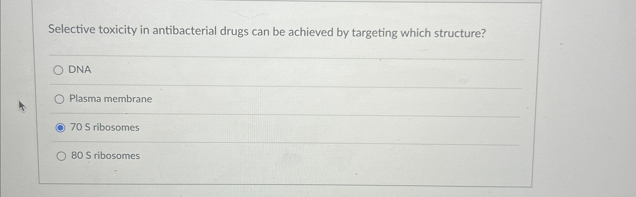 Solved Selective toxicity in antibacterial drugs can be | Chegg.com