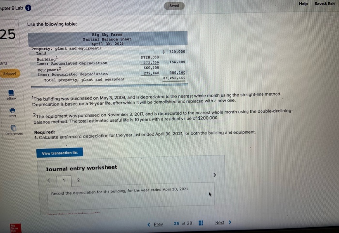 Solved apter 9 Lab 6 Help Save & Exit Use the following | Chegg.com