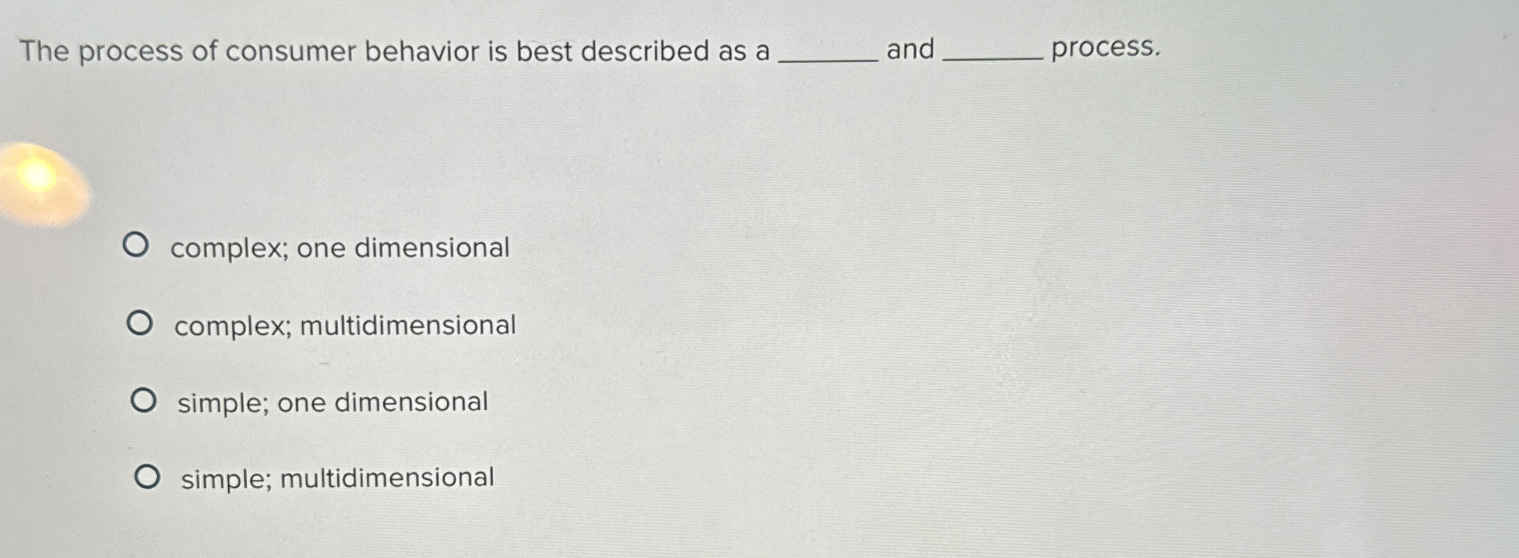 Solved The process of consumer behavior is best described as | Chegg.com
