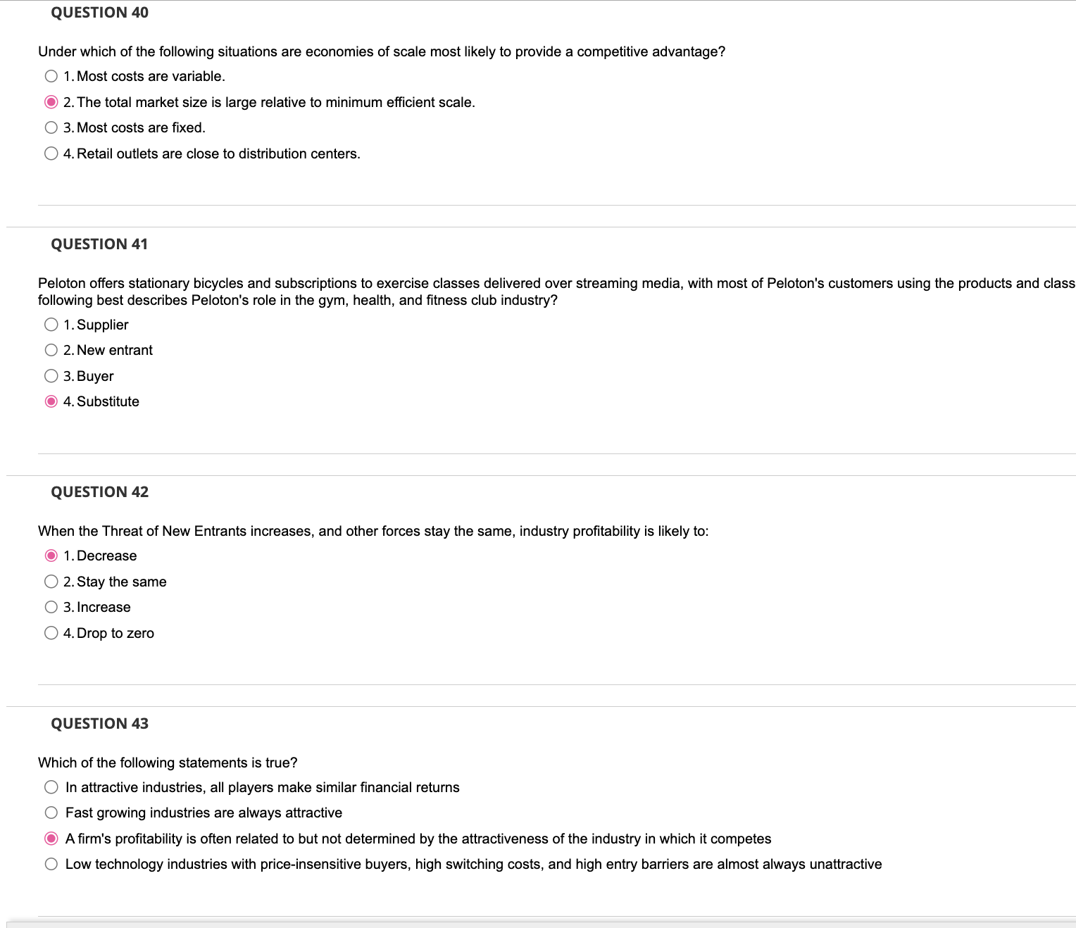 Solved Please answer all: QUESTION 40Under which of the | Chegg.com