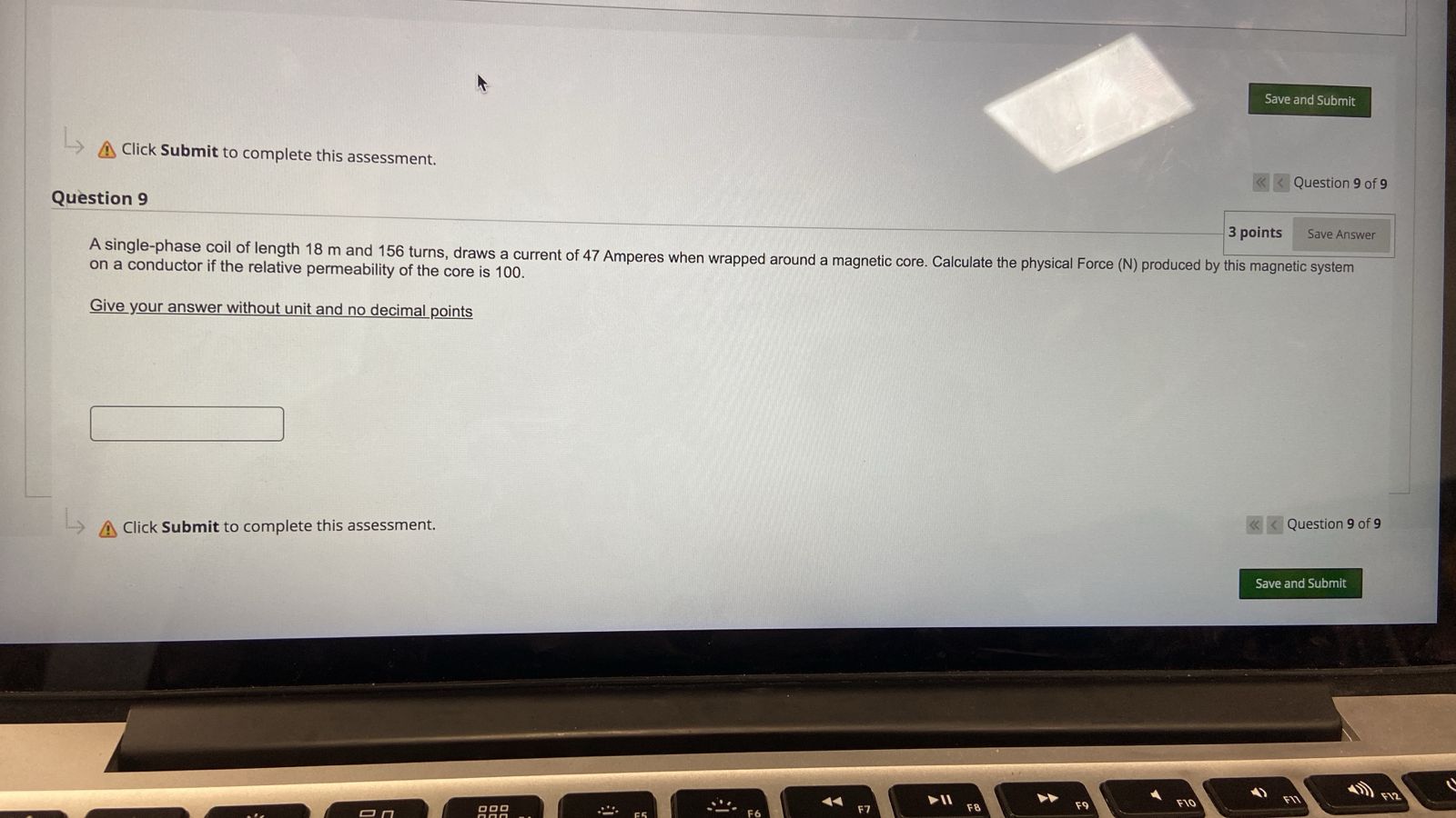 Solved Question 9A single-phase coil of length 18m ﻿and 156 | Chegg.com