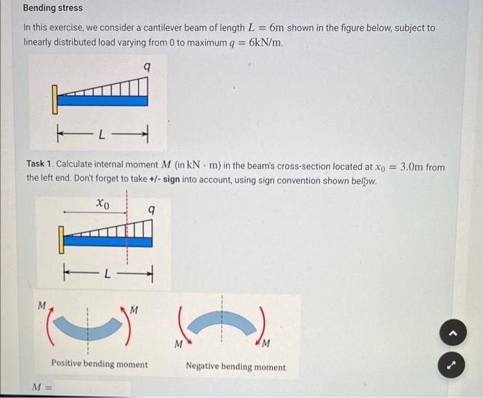 Solved In this exercise, we consider a cantilever beam of | Chegg.com Solved In this exercise, we consider a cantilever beam of | Chegg.com