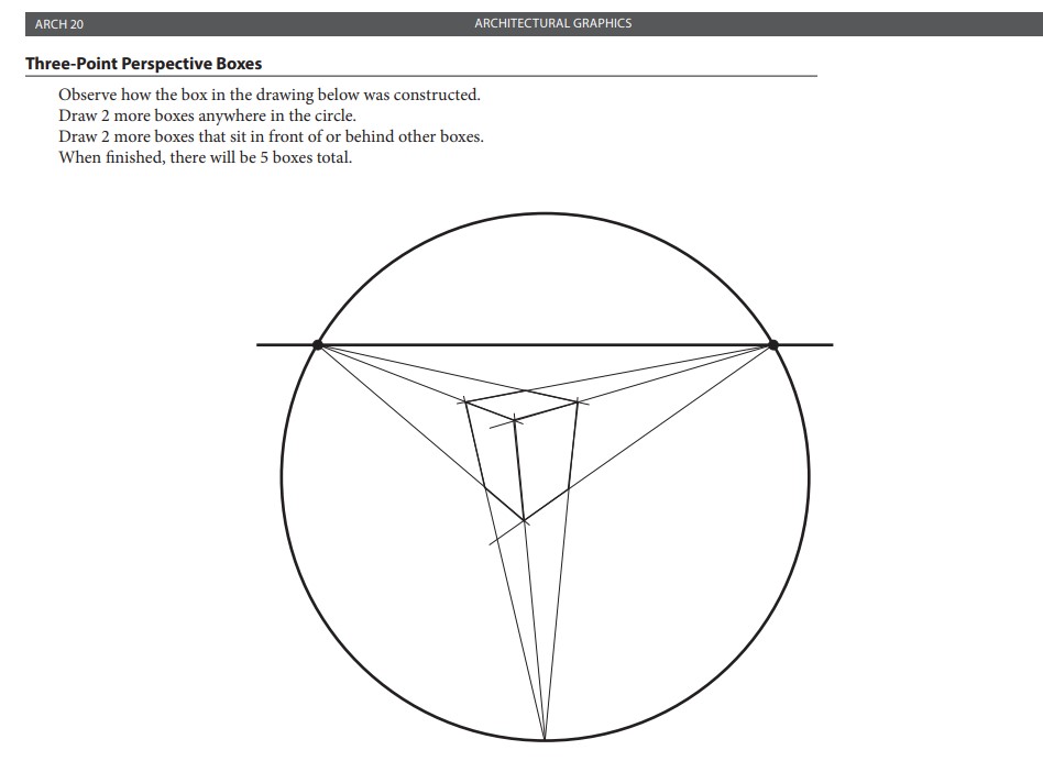 ARCH 20ARCHITECTURAL GRAPHICSThree-Point Perspective | Chegg.com