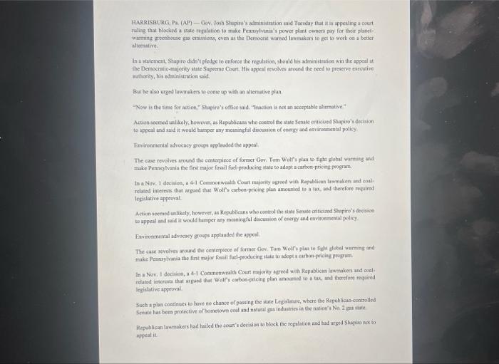 suling that bloctsd a sate regulation 10 make | Chegg.com