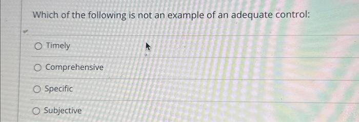 Solved Which of the following is not an example of an | Chegg.com
