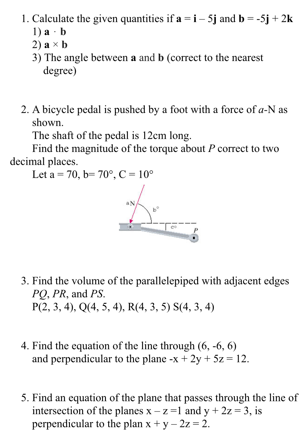 Solved Calculate the given quantities if a=i-5j ﻿and | Chegg.com