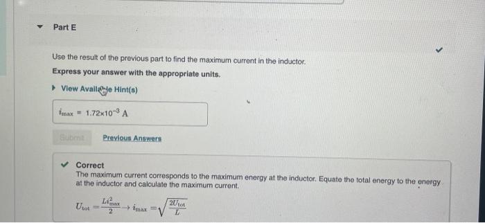 Solved An L-C circut consists of a 60.0 mit inductor and a. | Chegg.com