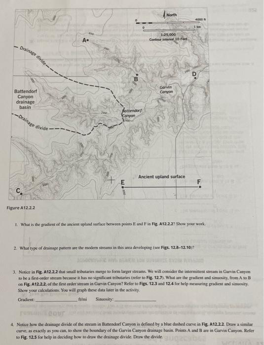 Solved 1. What is the gradient of the ancient upland surface | Chegg.com Solved 1. What is the gradient of the ancient upland surface | Chegg.com