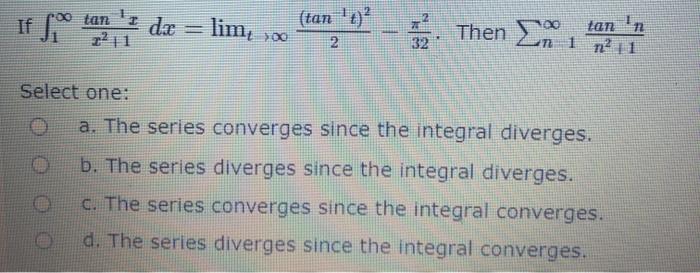 Solved tan 11 lim, (tan :)? 2 Then Σ a 00 tan 172 00 32 111 | Chegg.com