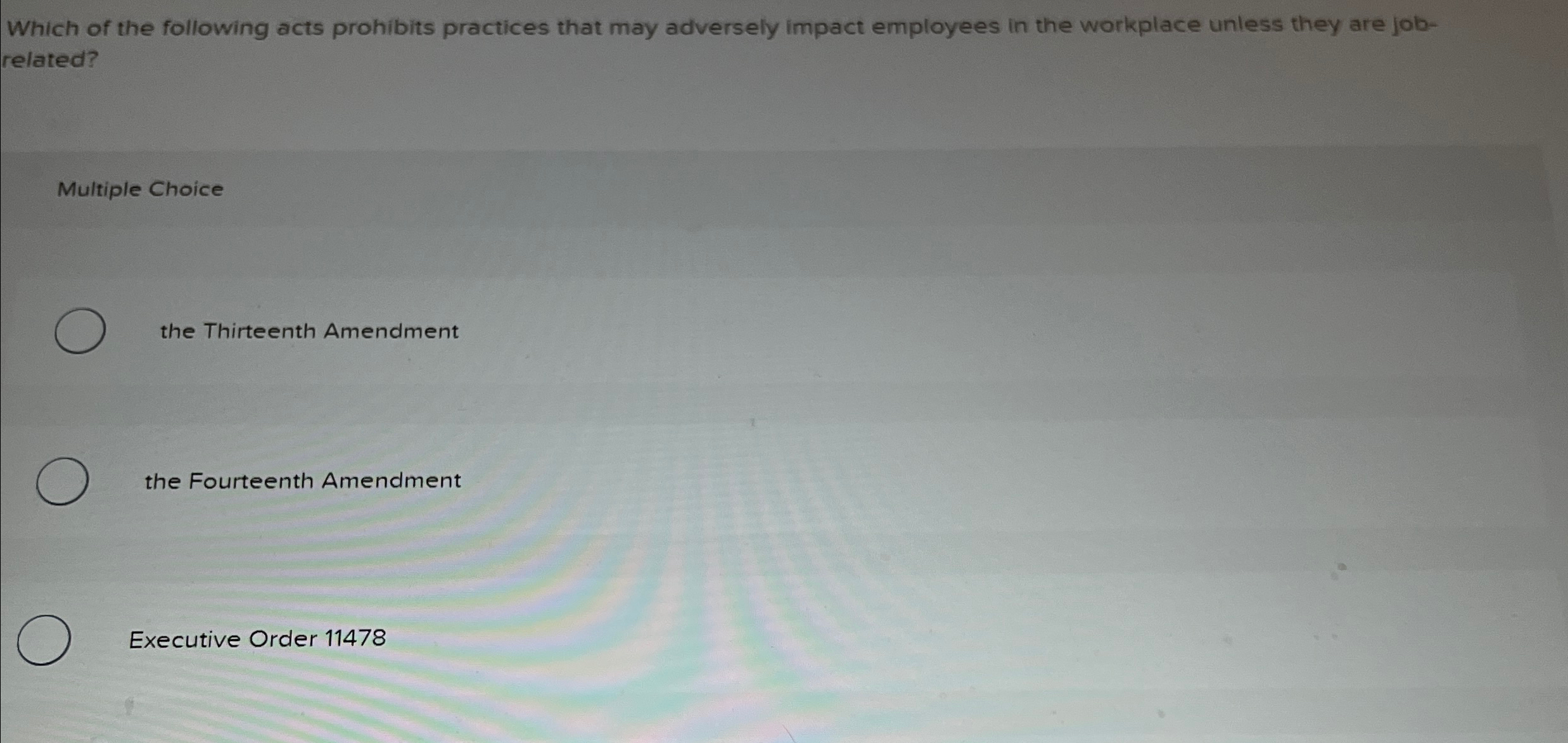 Solved Which of the following acts prohibits practices that | Chegg.com