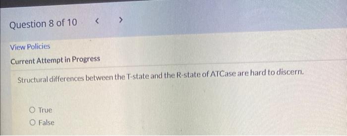 Solved Structural differences between the T-state and the | Chegg.com