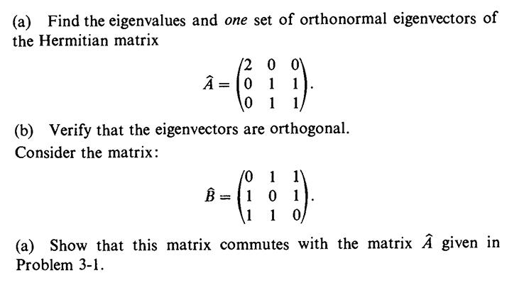 Solved (b) ﻿Find at least one orthonormal set of | Chegg.com