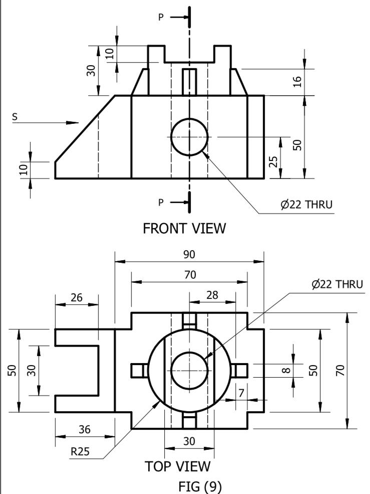 Solved Draw isometric and Missing view and Sections | Chegg.com Solved Draw isometric and Missing view and Sections | Chegg.com