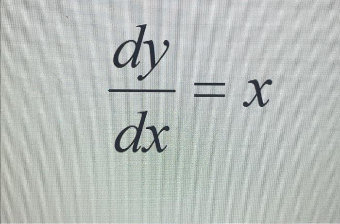 Solved dy dx X = | Chegg.com