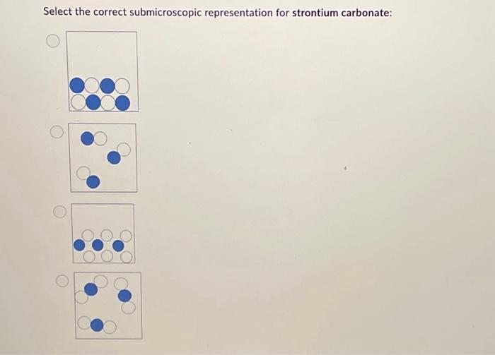 Solved Select the correct submicroscopic representation for | Chegg.com