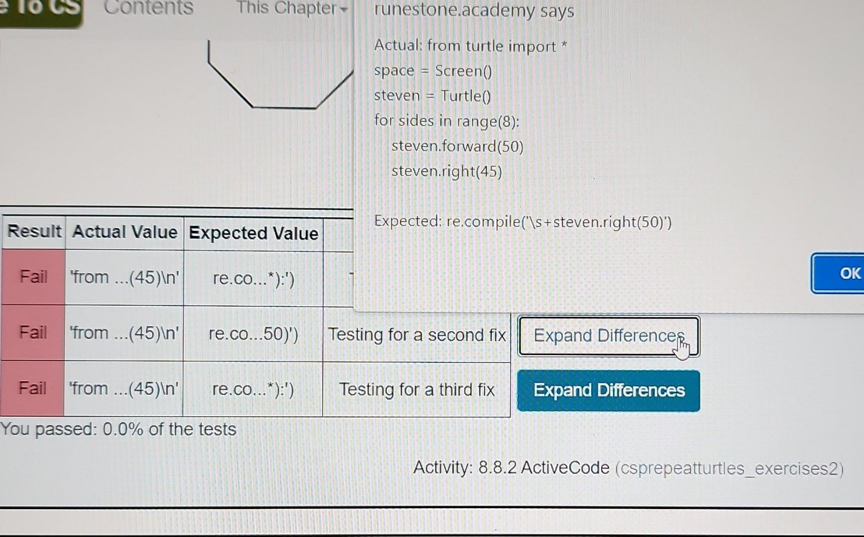 Solved Fix the errors in the code so that it draws an | Chegg.com