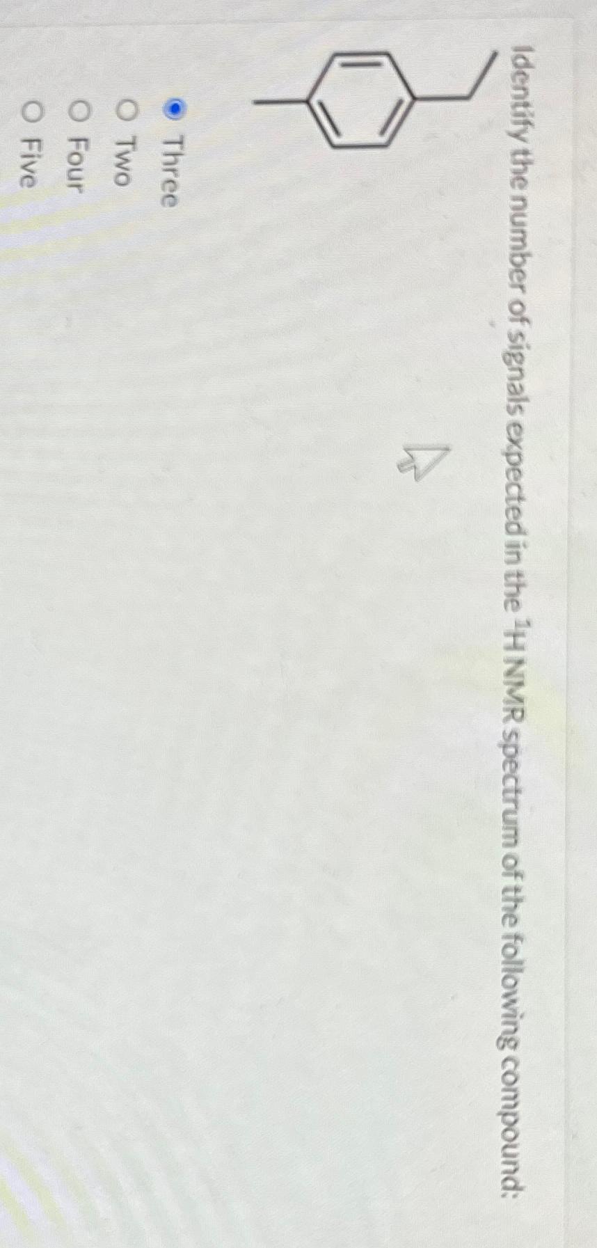 Solved Identify the number of signals expected in the ?1HNMR | Chegg.com