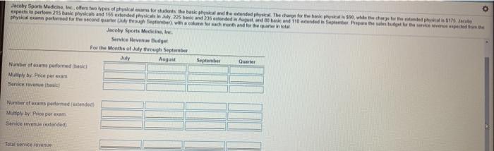 Solved Jacoby Sports Medicine, le ofers types of physical | Chegg.com