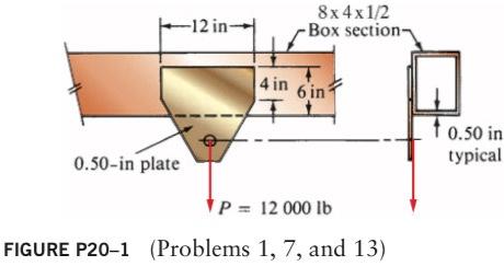 Solved For Problems 7-12, design a welded joint to join the | Chegg.com