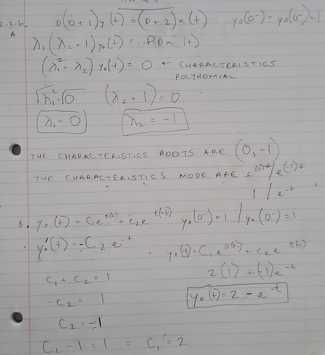 Solved 2.2-6 Repeat Prob. 2.2-4 for D(D+1)y(t)=(D+2)x(t) and | Chegg.com