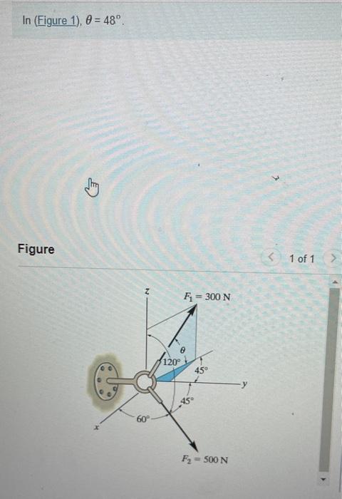 Solved θ=48∘.Determine the coordinate direction angle α of | Chegg.com