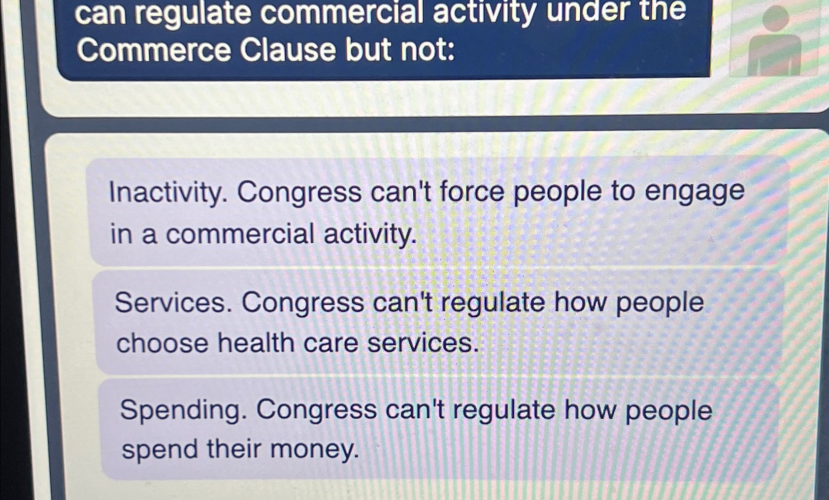 Solved can regulate commercial activity under the Commerce | Chegg.com