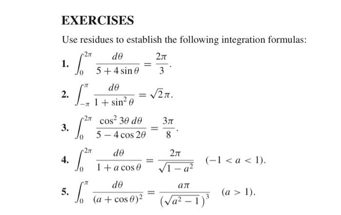 Solved Use residues to establish the following integration | Chegg.com