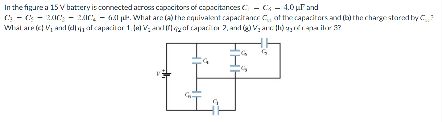 In the figure a 15 ﻿V battery is connected across | Chegg.com