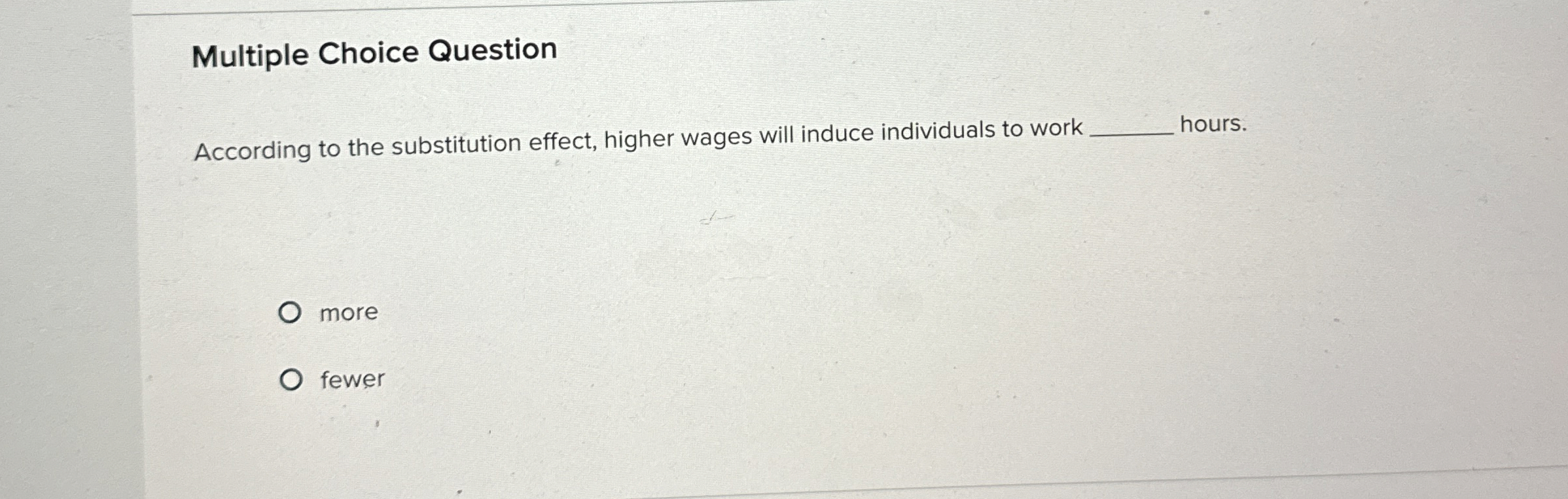 Solved Multiple Choice QuestionAccording to the substitution | Chegg.com