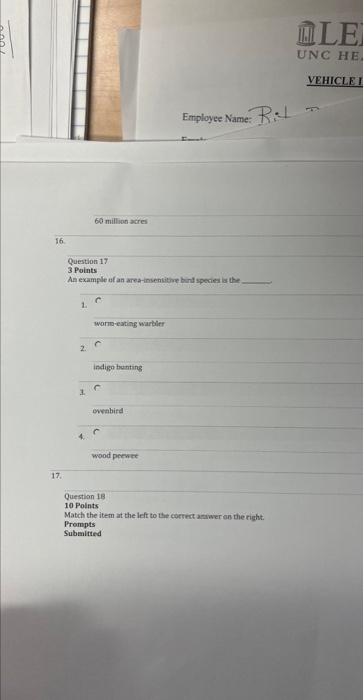 Question 17 3 Points An example af an | Chegg.com