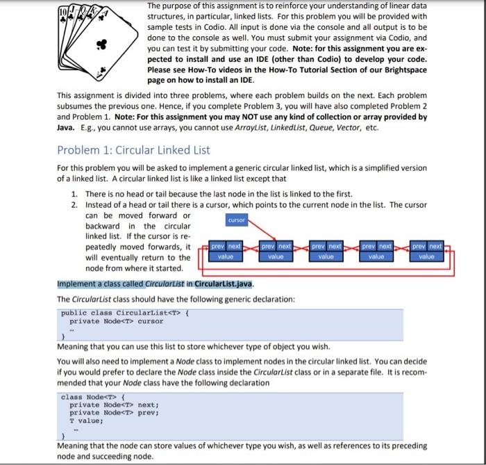 Solved The purpose of this assignment is to reinforce your | Chegg.com