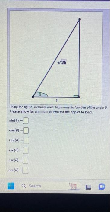 Solved Using the figure, evaluate each trigonometric | Chegg.com