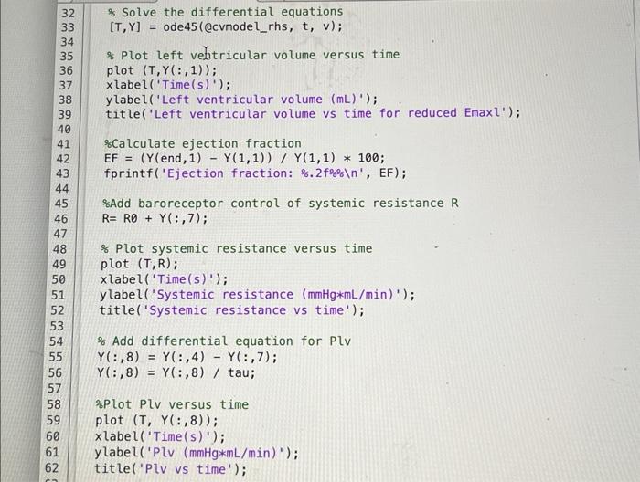 Solved can you please create the code in Matlab and tell me | Chegg.com