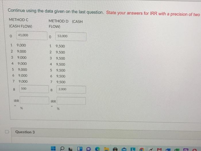 Solved Continue using the data given on the last question. | Chegg.com