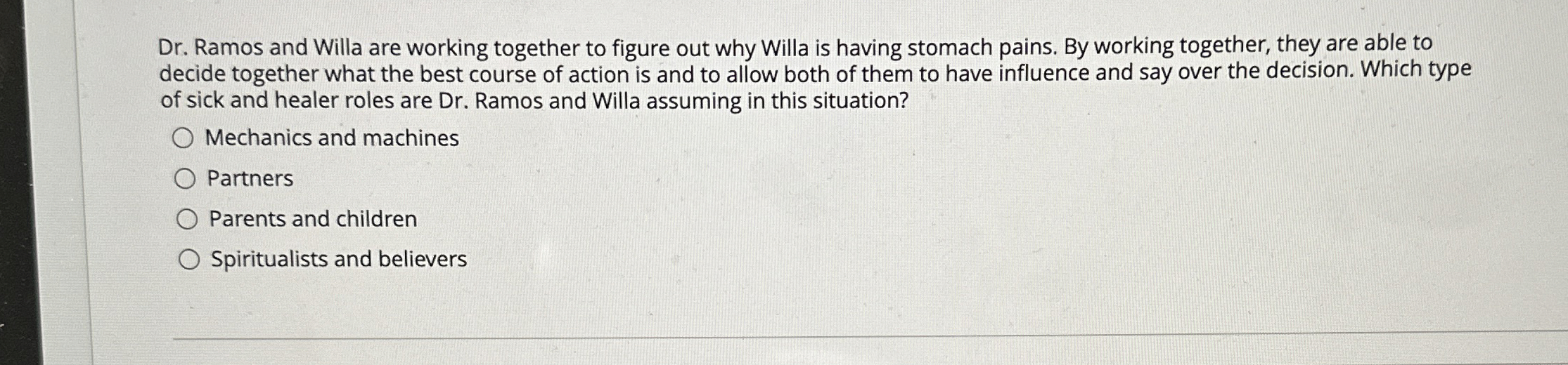Solved Dr. ﻿Ramos and Willa are working together to figure | Chegg.com
